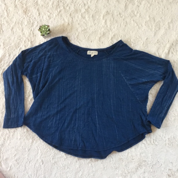 Anthropologie | Tops | Cloth Stone Anthropologie Chambray Dolman Crop ...